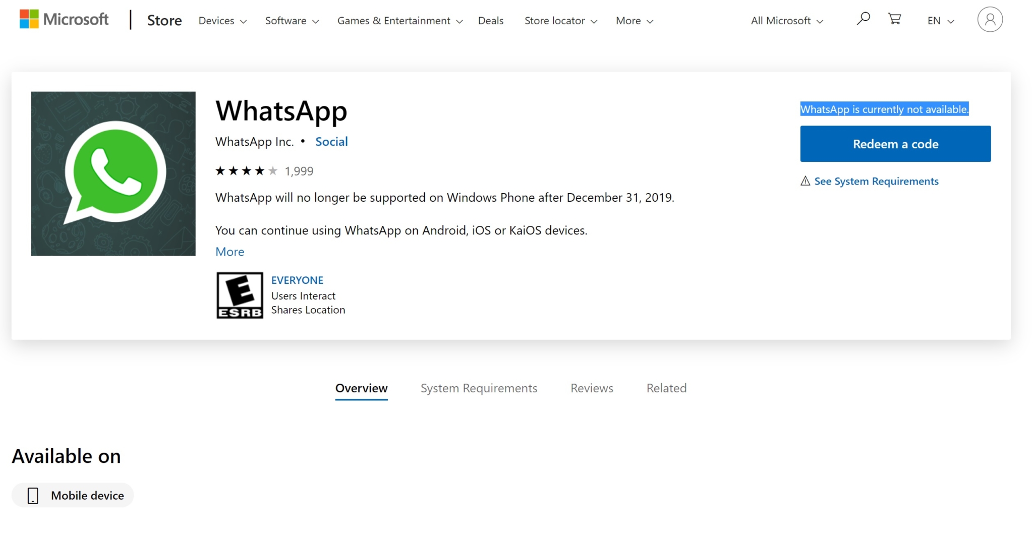 WhatsApp uygulaması Microsoft Store'dan kaldırıldı | DonanımHaber WhatsApp uygulaması Microsoft Store'dan kaldırıldı | DonanımHaber