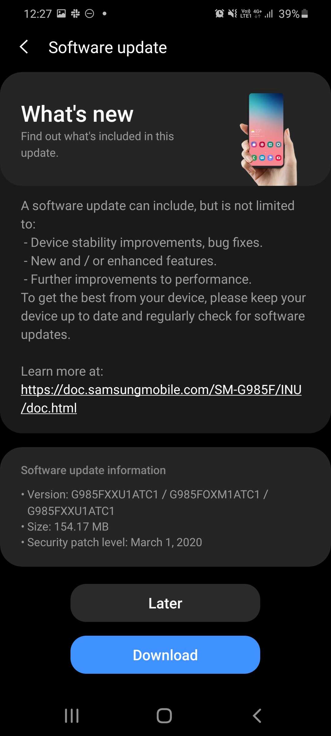 Samsung, Galaxy S20 modelleri için yeni bir yazılım güncellemesi ... Samsung, Galaxy S20 modelleri için yeni bir yazılım güncellemesi ...