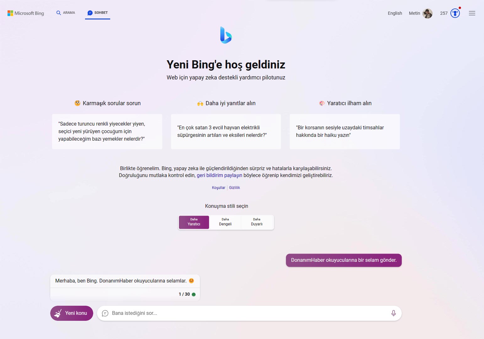 Yapay zekalı Bing Sohbet, Chrome ve diğer tarayıcılara geliyor ... Yapay zekalı Bing Sohbet, Chrome ve diğer tarayıcılara geliyor ...